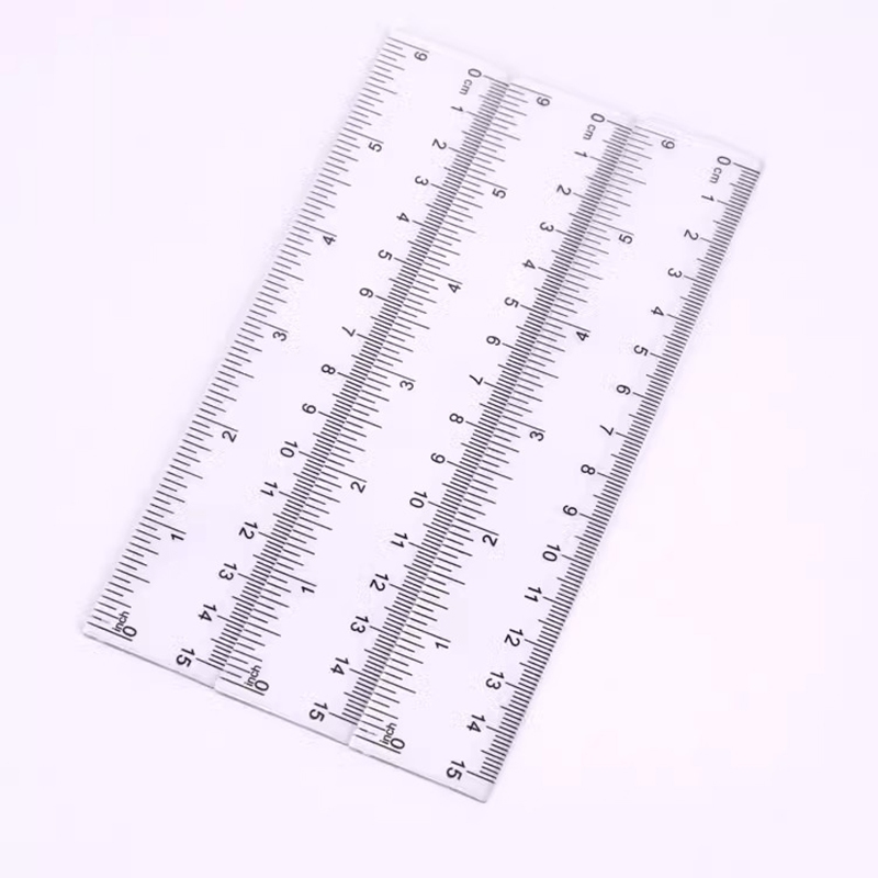 Centimeters and Inches Transparent Ruler for Kid Drawing Ruler, Plastic ...