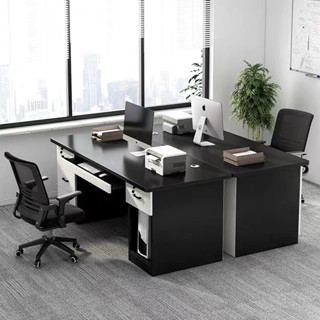 Computer Desk with 4 Drawers and Keyboard Tray multifunction office ...