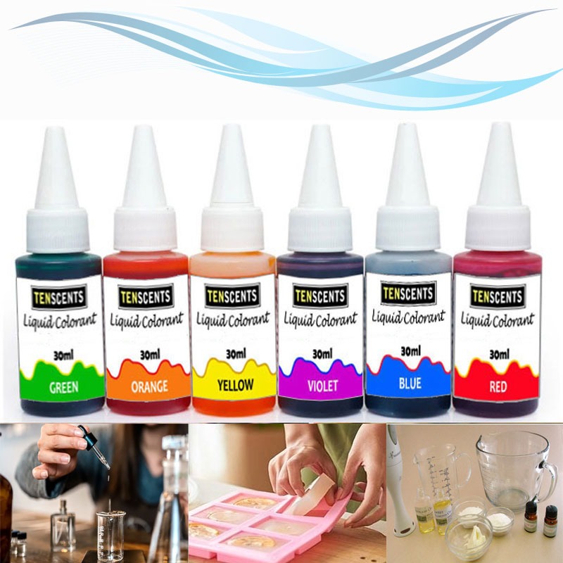 30ml LIQUID COLORANT DYE Water Soluble for DIY Perfume, Soap ...