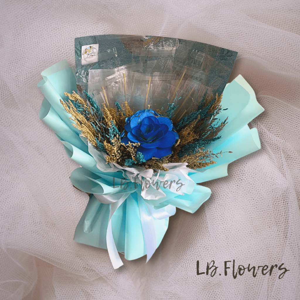 10-20 EMPTY SLOTS MONEY BOUQUET / WITH DRIED FLOWERS / EASY INSERT ...