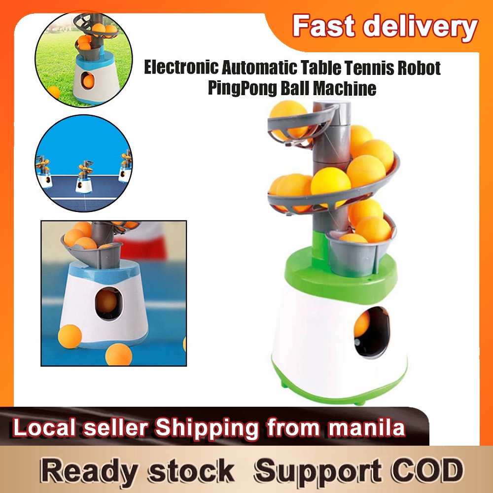Automatic Table tennis trainer machine Recycle Loop Serve Ping Pong ...