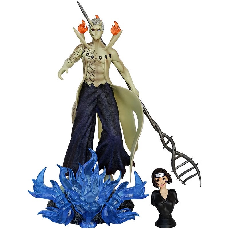Naruto Obito Uchiha Ten-Tails Nohara Rin Bust Statue GK K.O 34cm ...