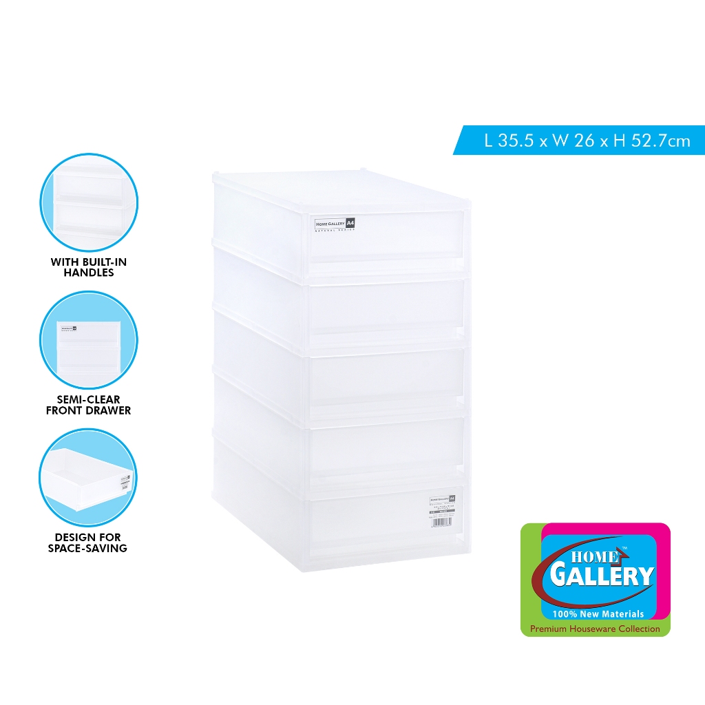 Home Gallery More Natural Series A4 (401 x 5) Drawer | 5 Layers ...