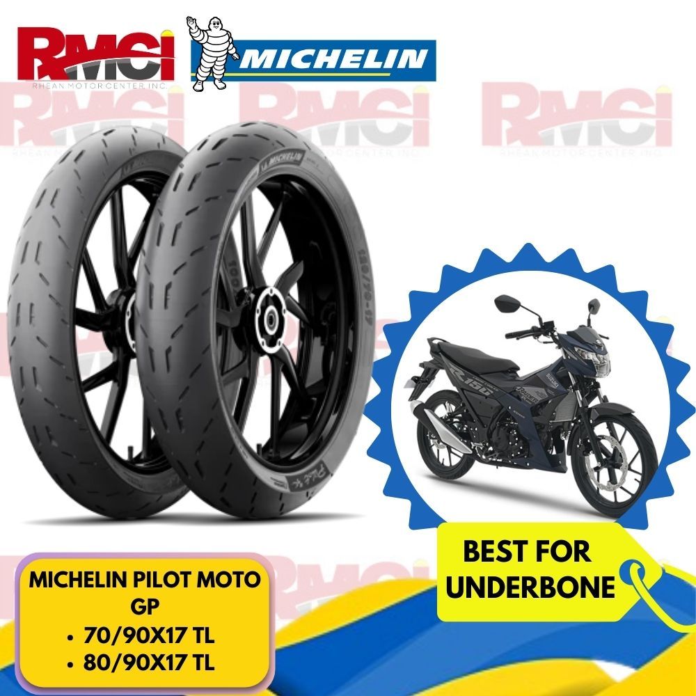 Michelin Pilot Moto GP 70x90X17 / 80x90x17 (Tubeless) | Shopee Philippines