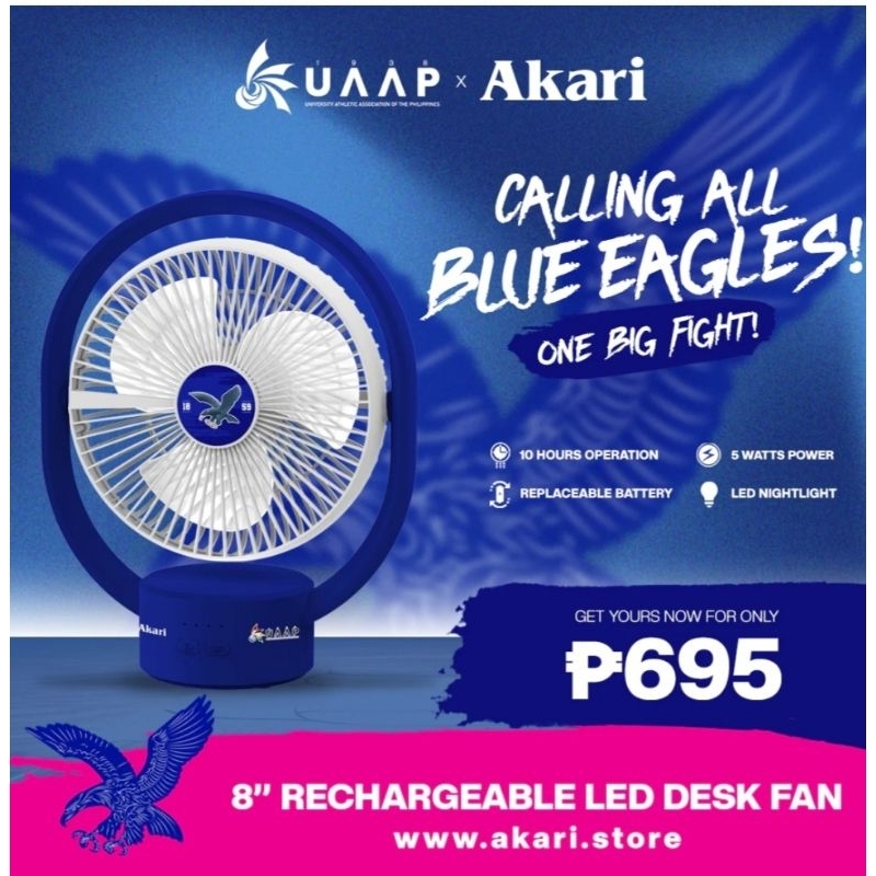 Ateneo 8 inch Fan x Akari UAAP | Shopee Philippines