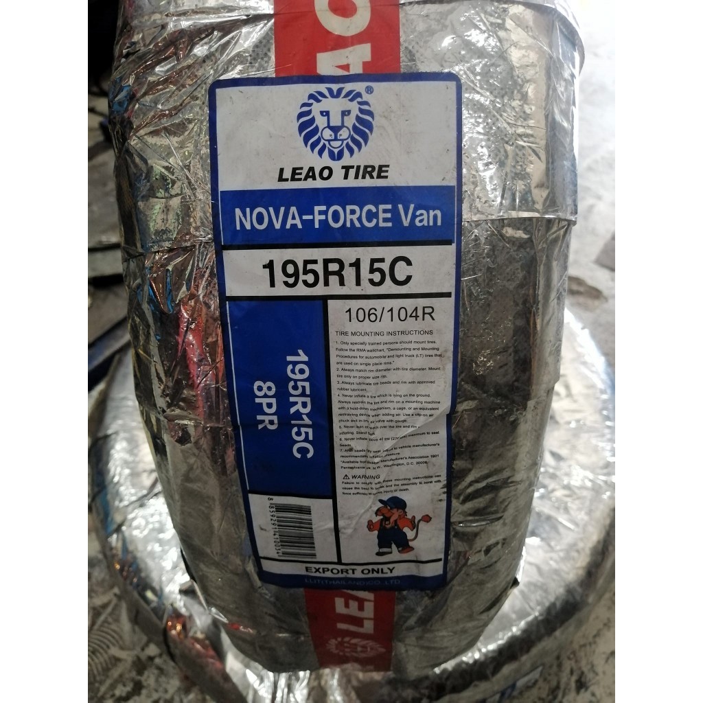 195 R15 8PR Leao Tire China/Thailand | LMC7, LMC7N, Nova Force Van, R666 (195R15) | Shopee ...