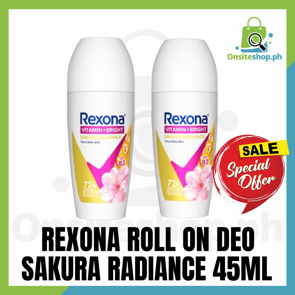 Rexona Roll On Deodorant Sakura Radiance 45ml | Shopee Philippines