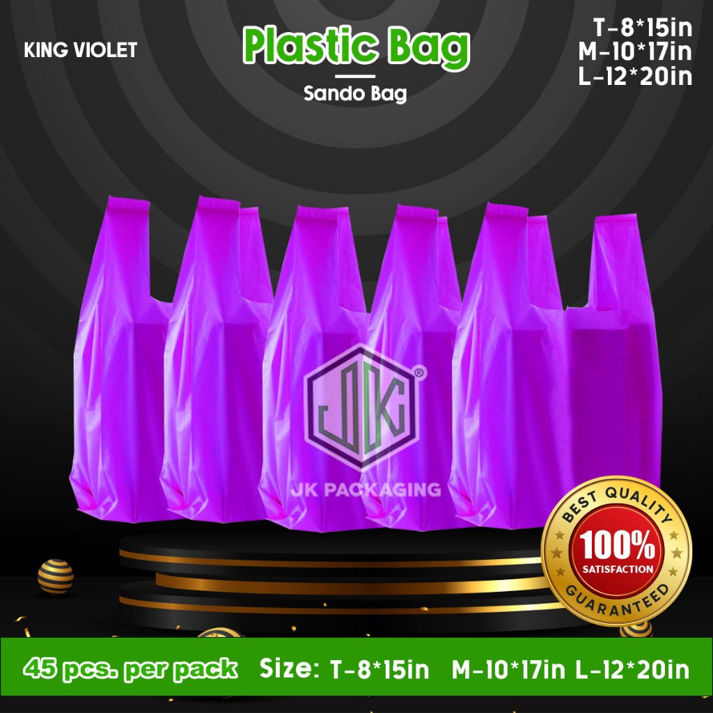 Plastic Sando Bag ( Assorted Color) [ 45 PCS. per pack ] | Shopee ...