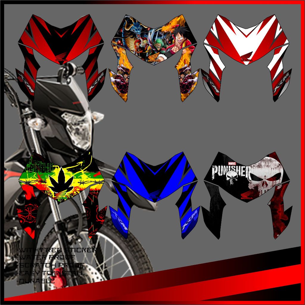 XRM DEGITAL 2023 Cowling Headlight Front only sticker decals honda ...
