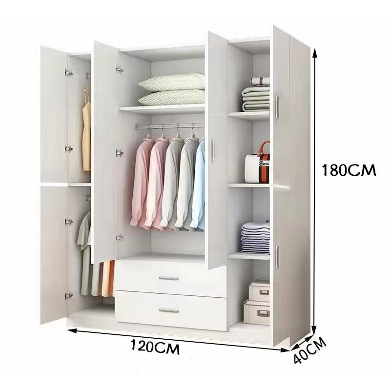 Multi functional solid wood combination wardrobe, bedroom, living room ...