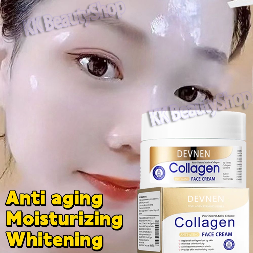 DEVNEN Collagen Face Cream Anti Aging Lighten Dark Spot Melasma Remover ...