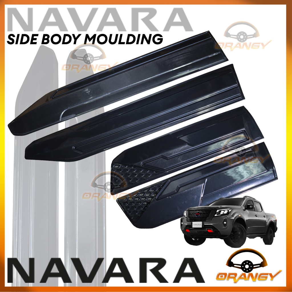 Nissan Navara 2021 to 2024 OEM Side Body Cladding Black 2022 2023 ...