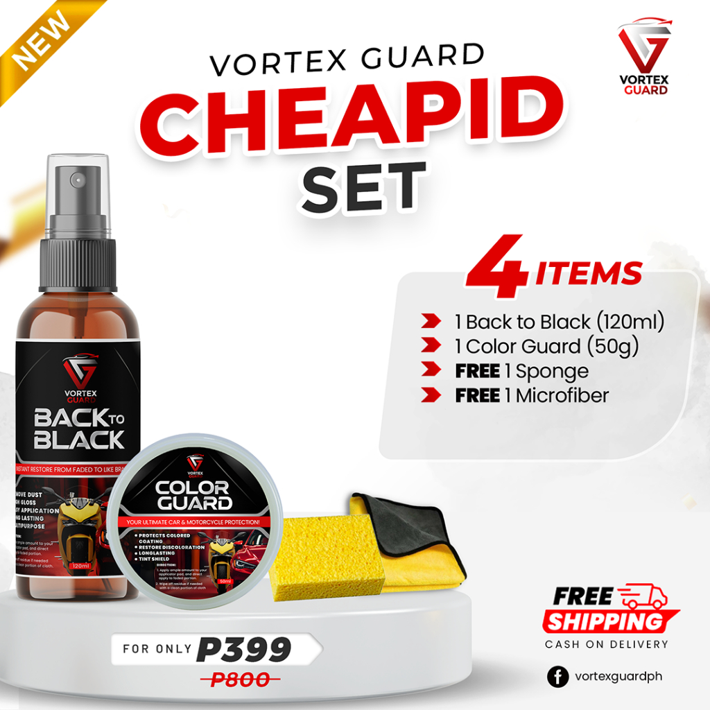 Vortex Guard 4 items Cheapid Set for your Car and Motorcycle Free 1 ...