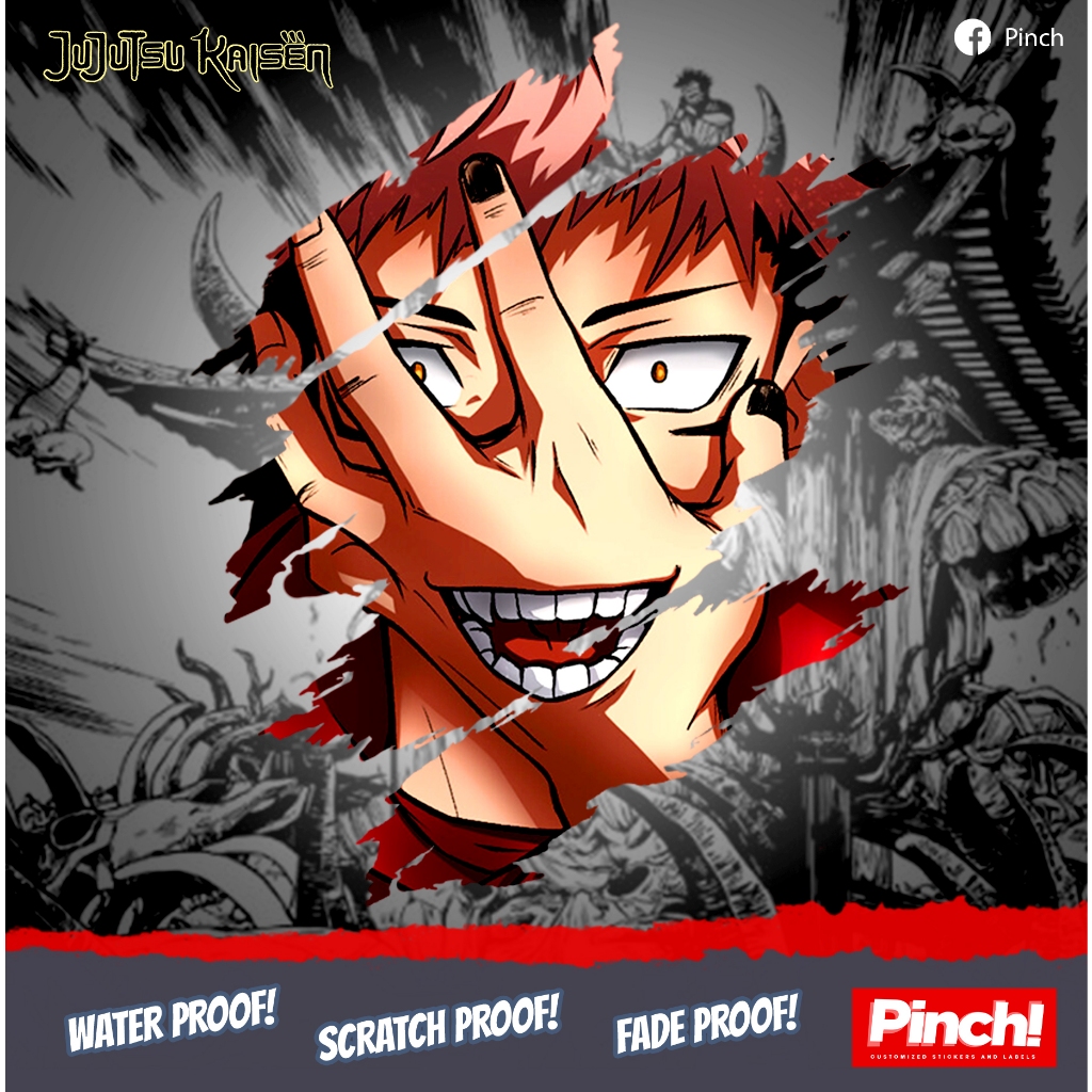 Pinch - JJK Jujutsu Kaisen Grunge Cut - Yuji Itadori Sukuna | Shopee ...