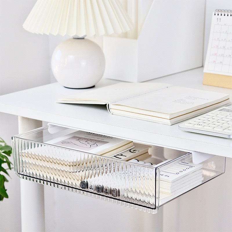 Acrylic PP Table Sticking Drawer Organizer Storage Box | Shopee Philippines