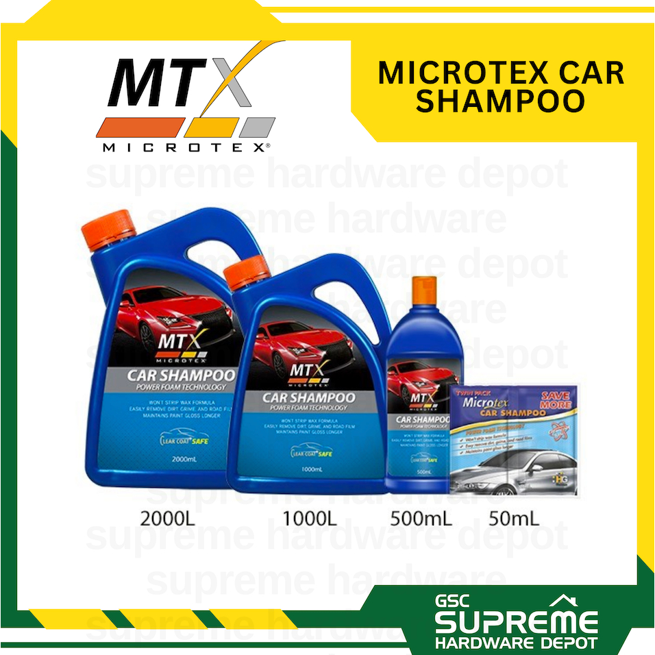 Microtex MTX Car Shampoo Power Foam Technology 50mL 500mL 1000mL 2000mL ...