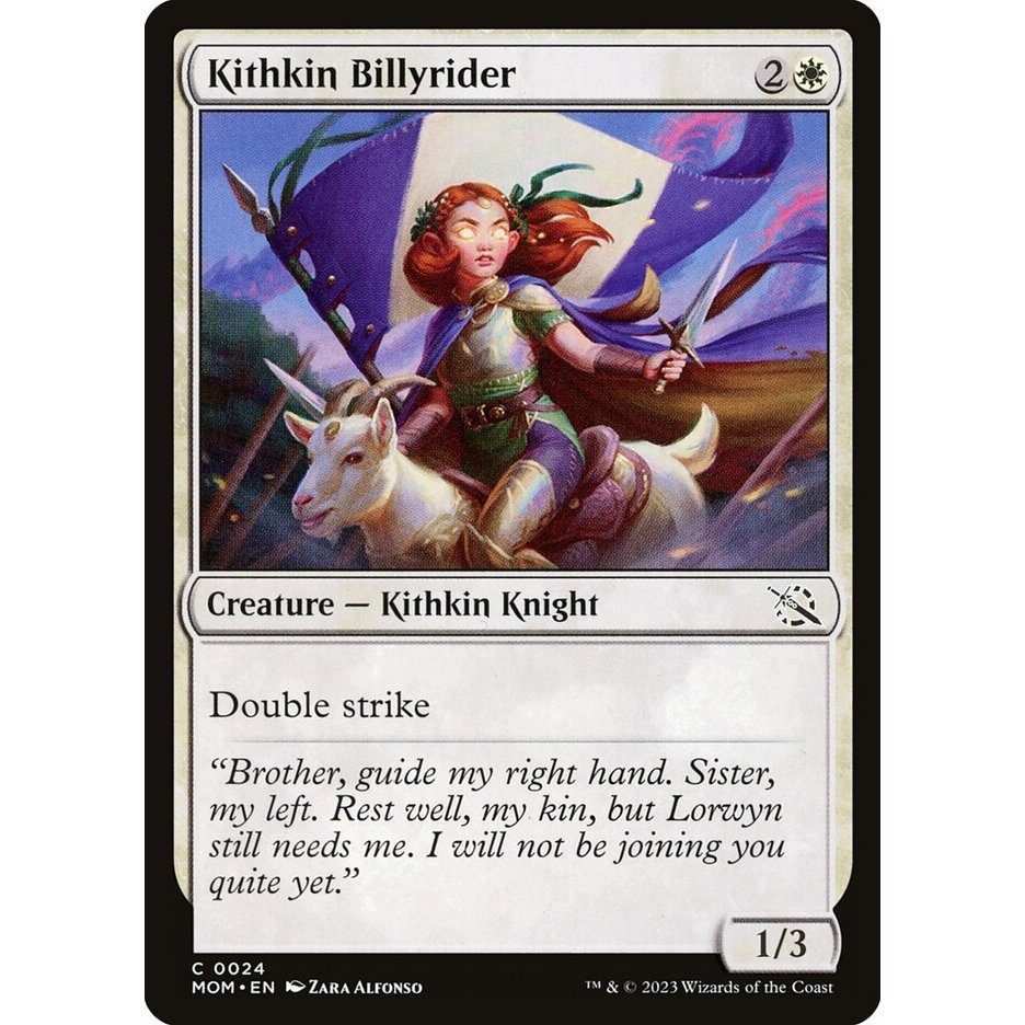 Magic the Gathering - Kithkin Billyrider - MTG White - MOM - NM (_BKR ...