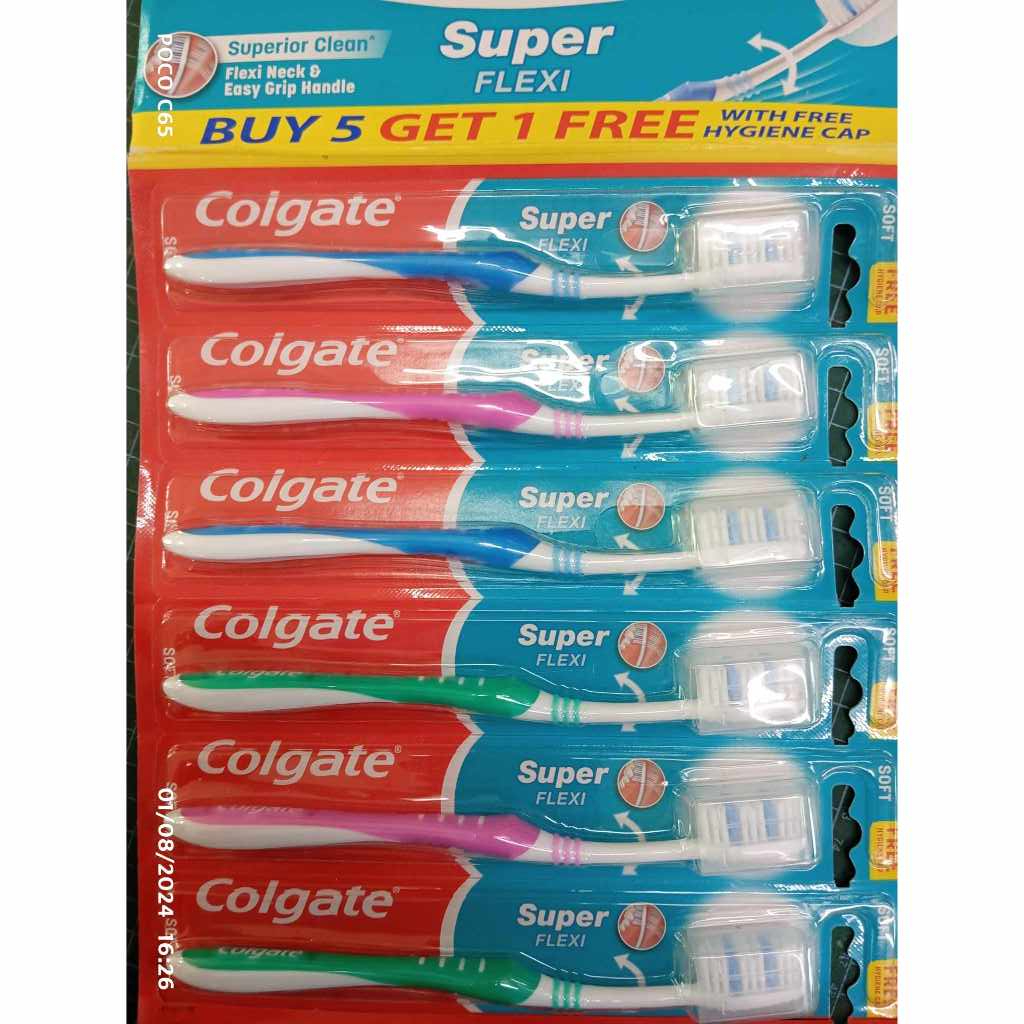 Colgate Classic Deep Clean Toothbrush (Medium) BUY 5 GET 1 FREE ...