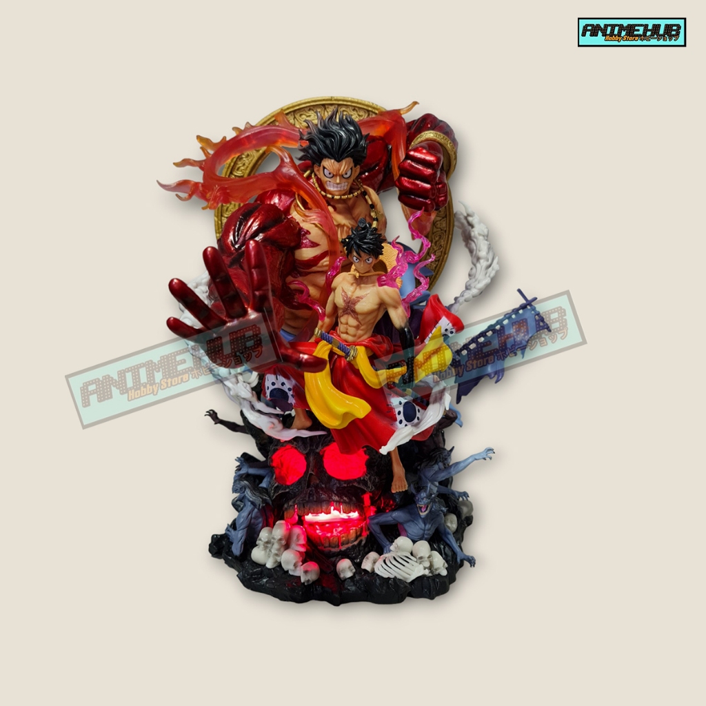 GK BWVS Knock Off One Piece Monkey D Luffy Gear 4 Wano w/LED | Shopee ...