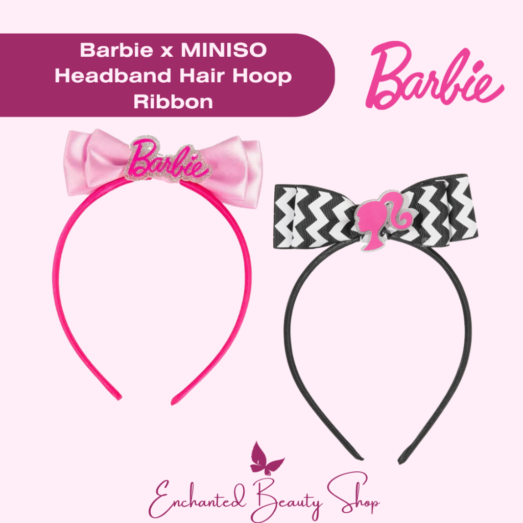 Barbie x MINISO Headband Hair Hoop Ribbon | Shopee Philippines