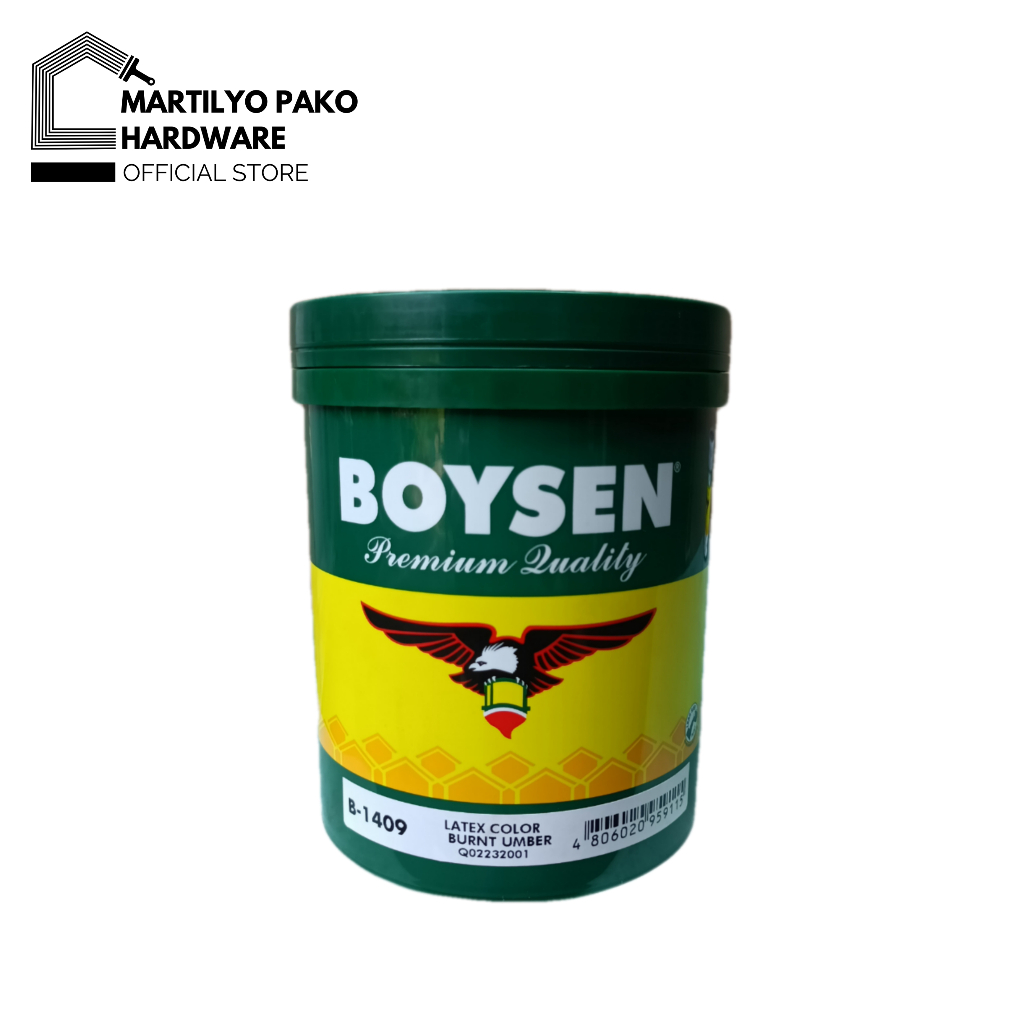 BOYSEN Paint Latex Color 1Liter Burnt Umber | Shopee Philippines