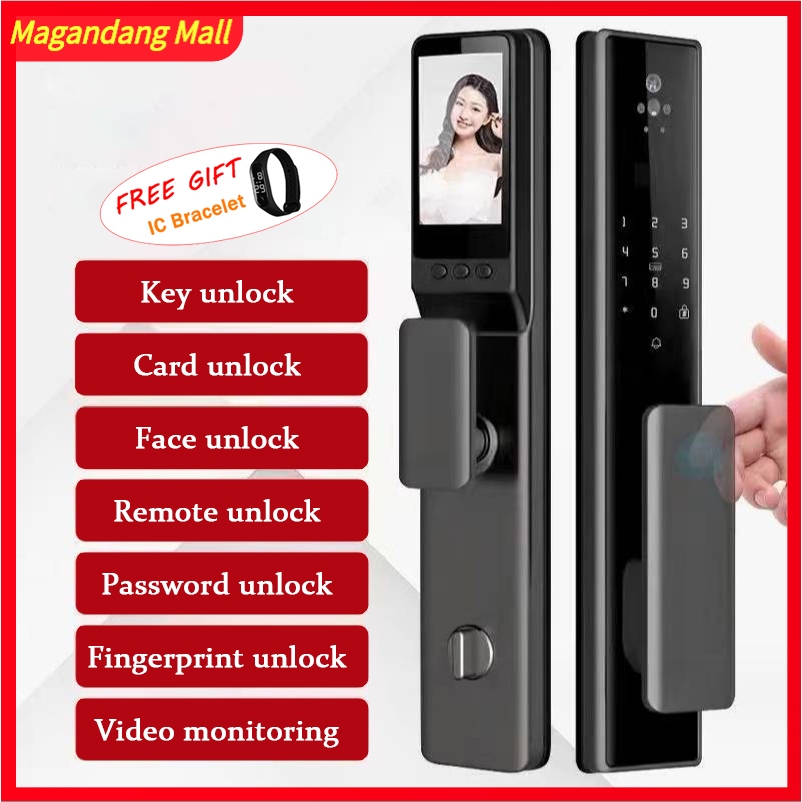 Face Recognition Smart Door Lock With Security Camera Password Face ...