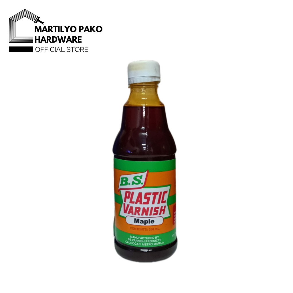BS Plastic Varnish 350ml Maple (for wood) | Shopee Philippines