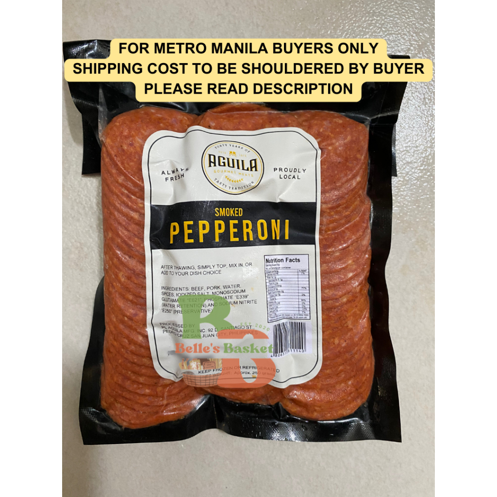 Aguila Smoked Pepperoni 250g & 500g (for metro manila buyers only ...