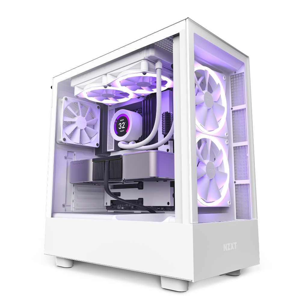 NZXT CA-H510E B1/W1 H510 Elite | WHITE/BLACK COMPACT MID-TOWER ATX ...