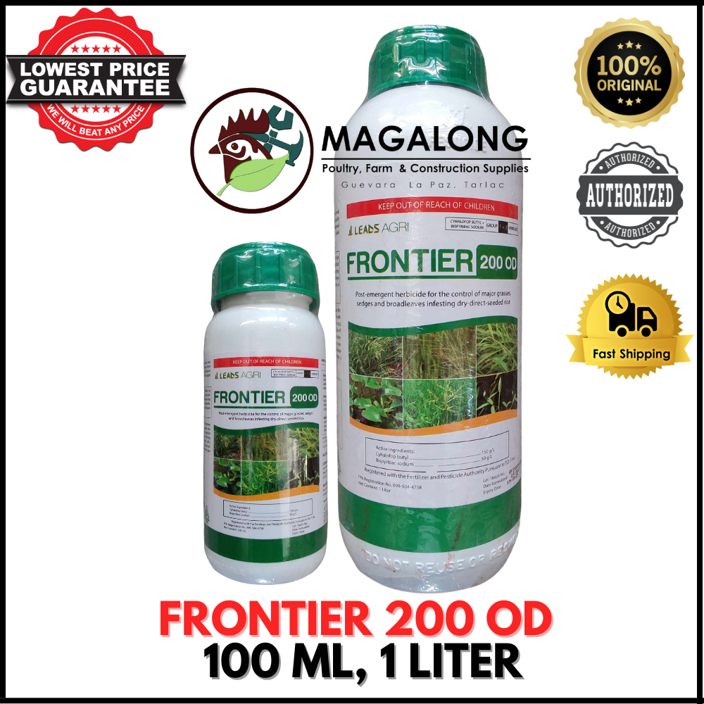FRONTIER HERBICIDE 200 OD - POST EMERGENT HERBICIDE - 100 ML, 1 LITER ...
