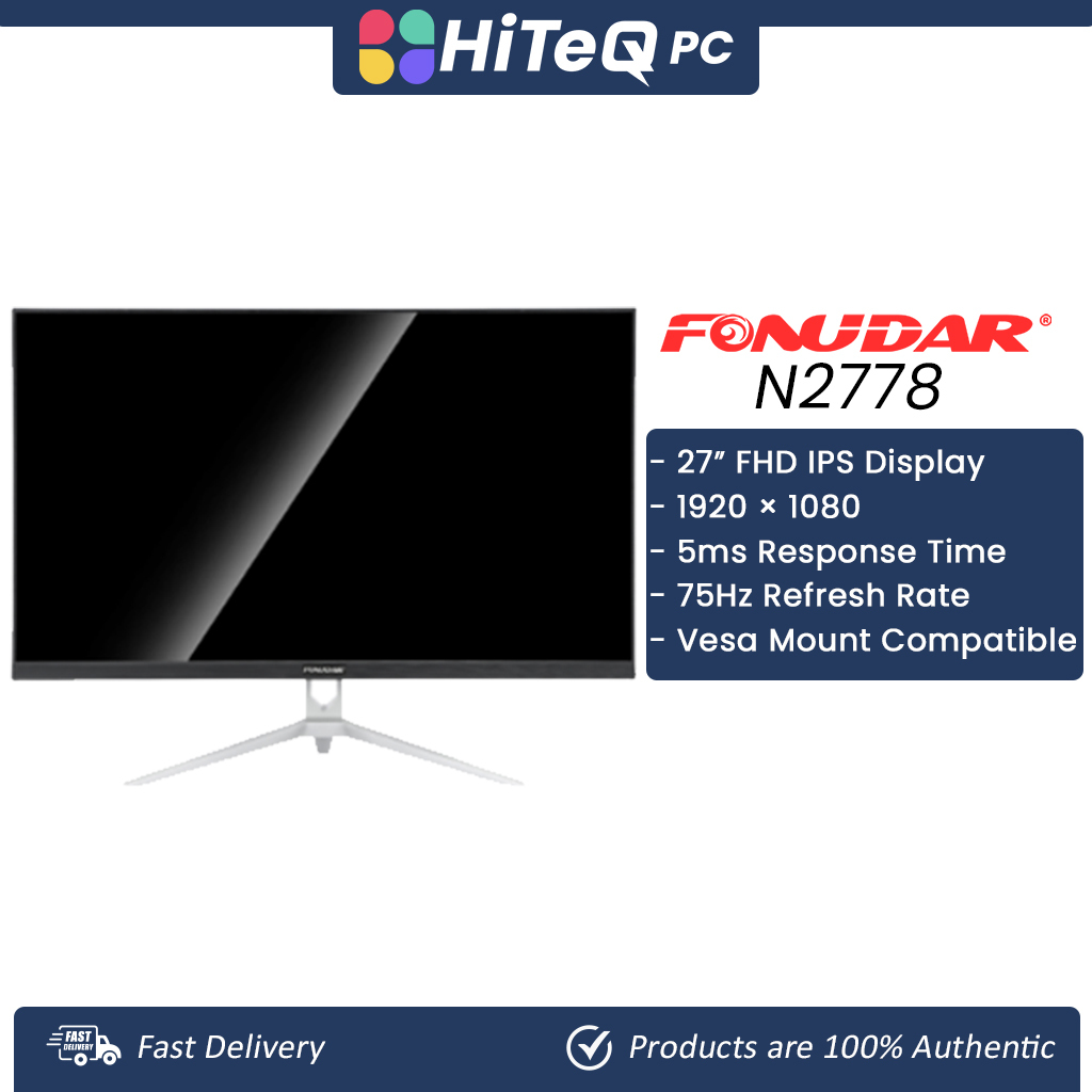 HiteqPC | FONUDAR N2778 27" LED/IPS/5MS/75HZ/FHD/VGA+HDMI/VESA/ WIDE ...