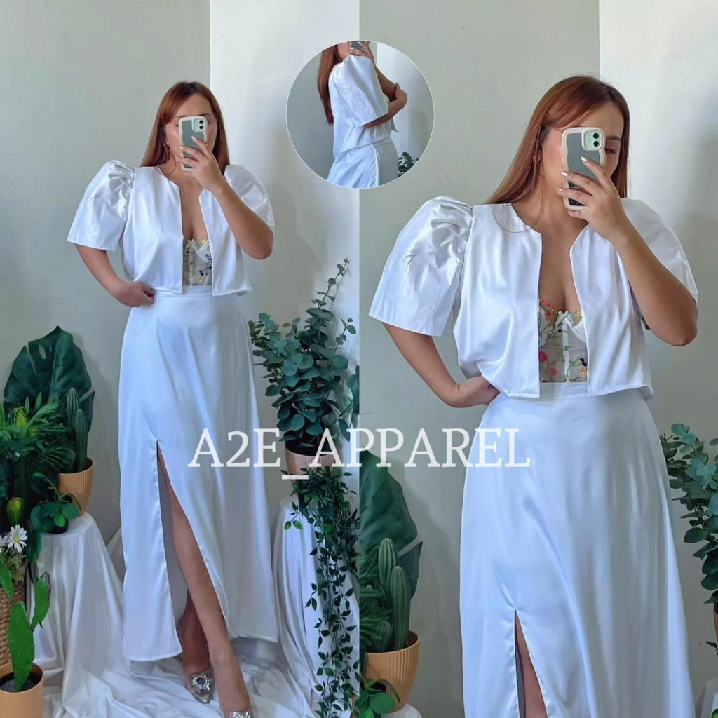 A2E | Cleo Coords | Modern Filipiniana Terno Coordinates Bolero with ...