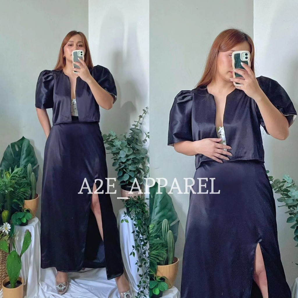 A2E | Cleo Coords | Modern Filipiniana Terno Coordinates Bolero with ...