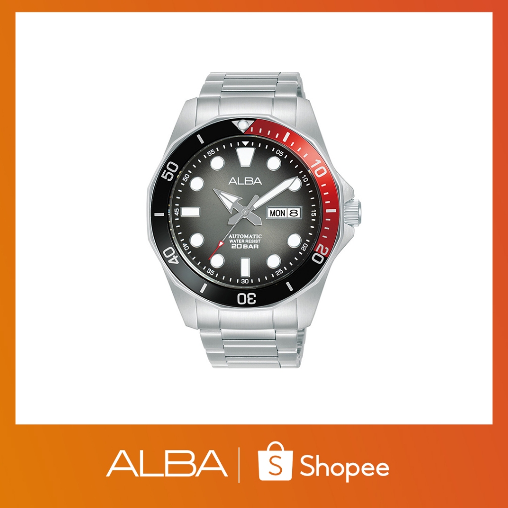 ALBA Philippines AL4539X1 Black Dial Stainless Steel Strap Men's ...