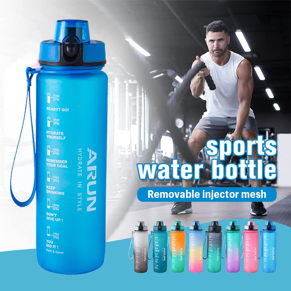 1L largecapacity sports water bottle with highquality leakproof filter ...