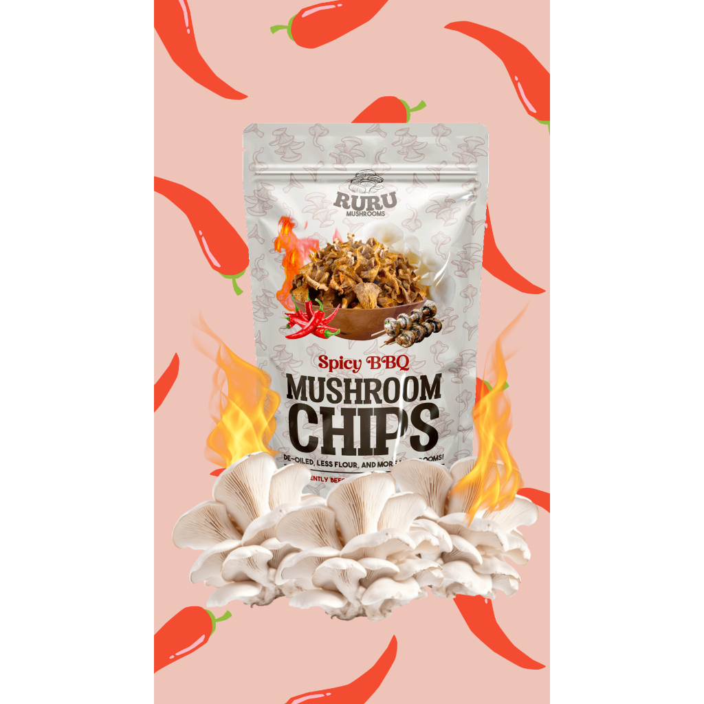 RuRu Mushroom Chips - SPICY BBQ Flavor - Singles | Shopee Philippines