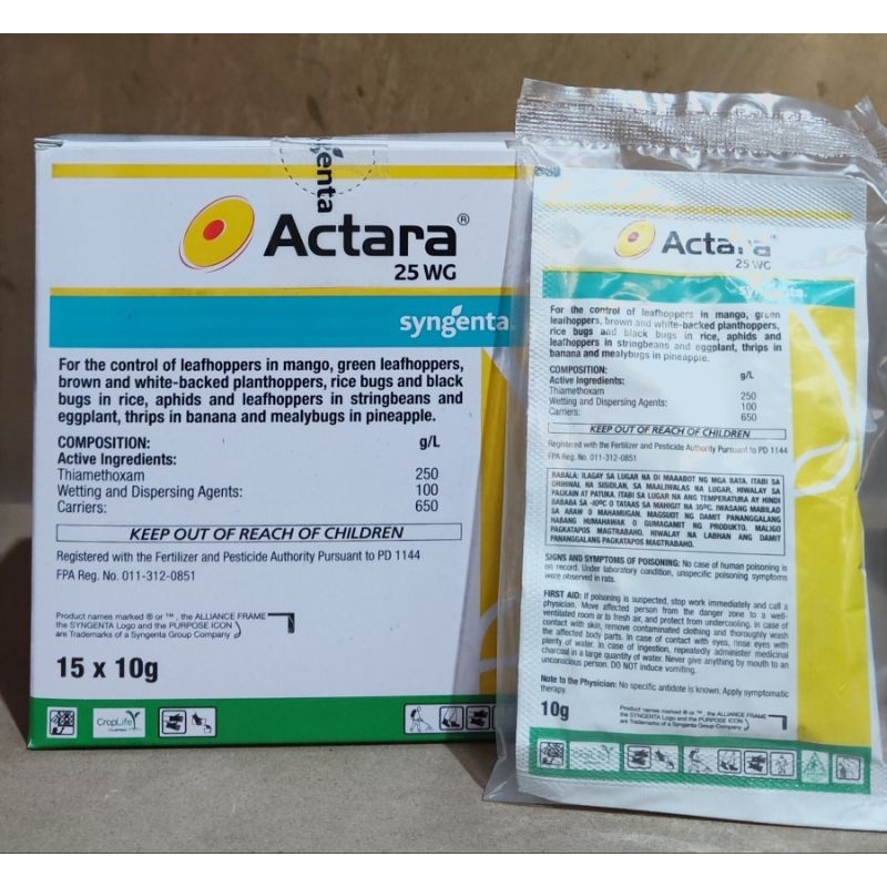 Actara 25 WG Insecticide - 1 Sachet(10g) | Shopee Philippines