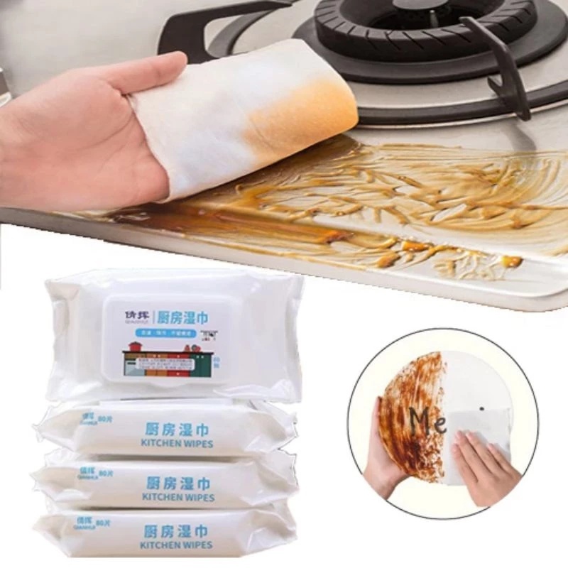 Perfect Life 80pcs Kitchen Wipes Multipurpose Dish Cleaning Scented ...