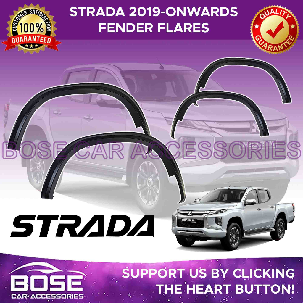Fender Flare for Mitsubishi Strada 2019 - 2023 Slim / Wide Type Fender ...