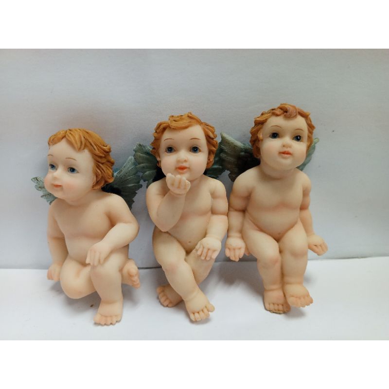 2.8 inch POLY BABY BOY ANGEL SITTING 3pcs | Shopee Philippines
