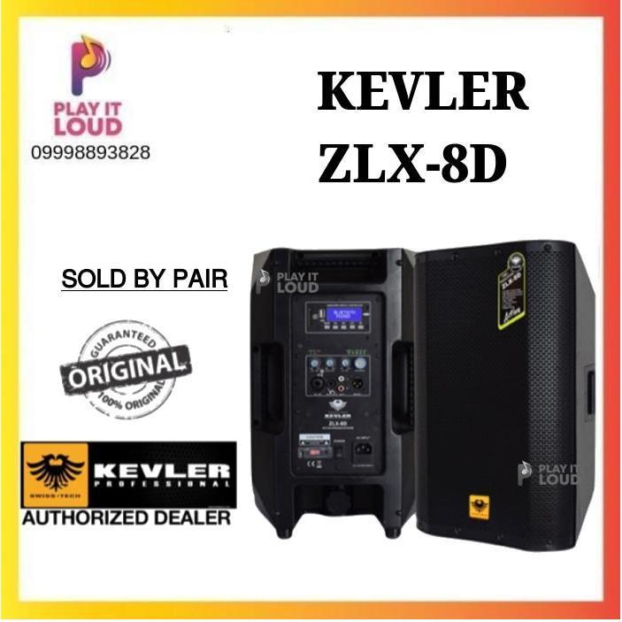 Kevler Professional ZLX-8D PAIR 8" Active Speaker System 250W with USB ...