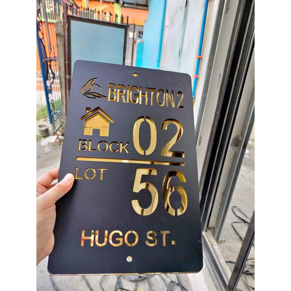 12x7 inch Personalized House Plate/Signage/Marker/Acrylic/Laser cut ...