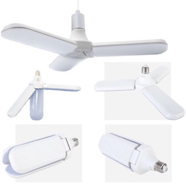 COD 45W Foldable Fan Blade LED Light Bulb | Shopee Philippines