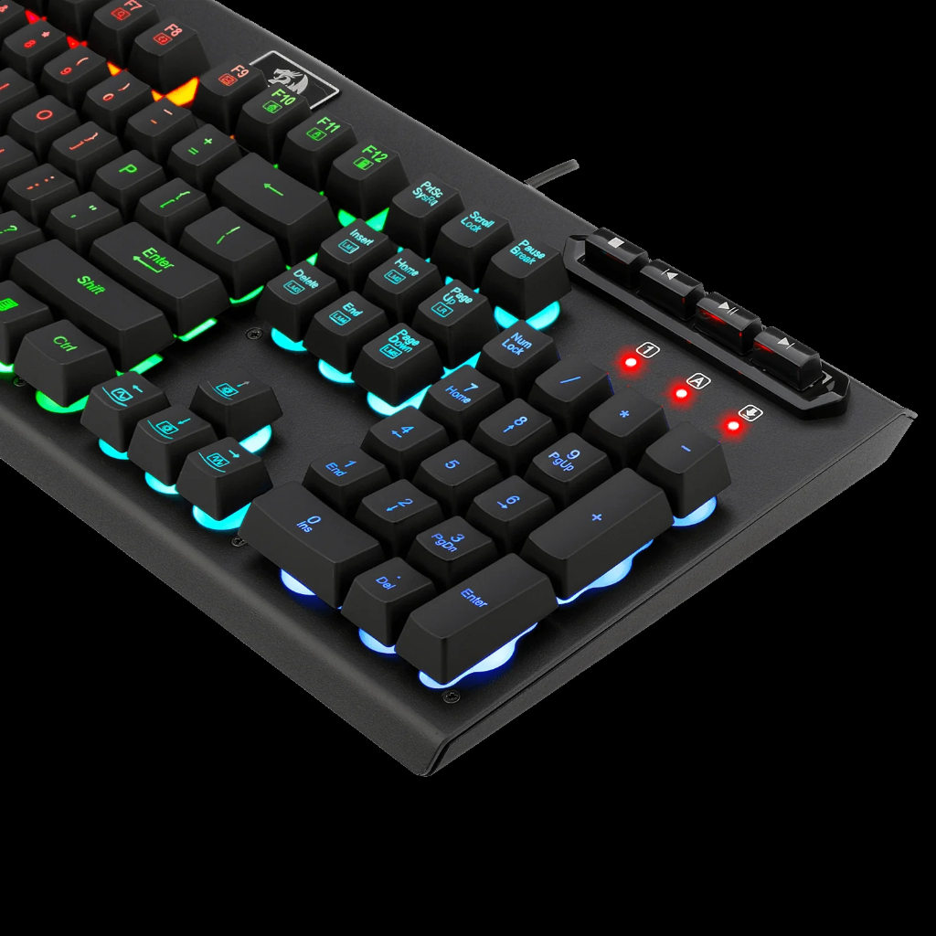 Redragon K513 Aditya RGB Wired Gaming Membrane Keyboard w/ Macro Keys ...