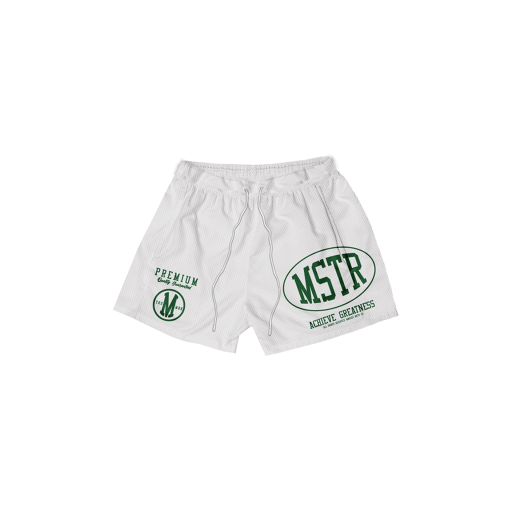 MSTR CO. - ACHIEVE COLLECTION Embroidery Mesh Short (WhiteG) | Shopee ...