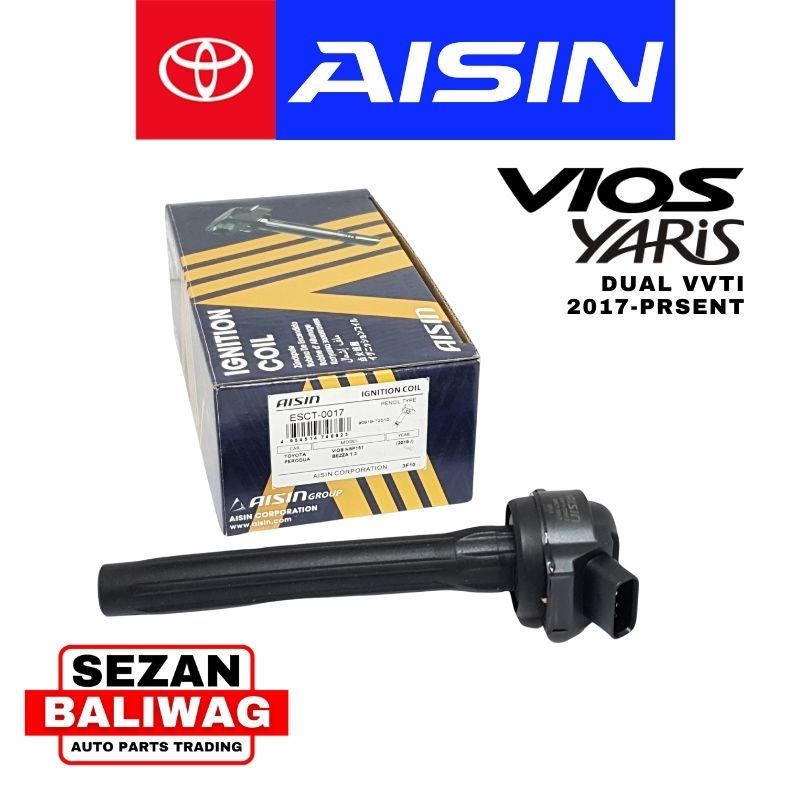 ASIN IGNITION COIL TOYOTA VIOS YARIS DUAL VVTI 2017-PRESENT ESCT-0017 ...