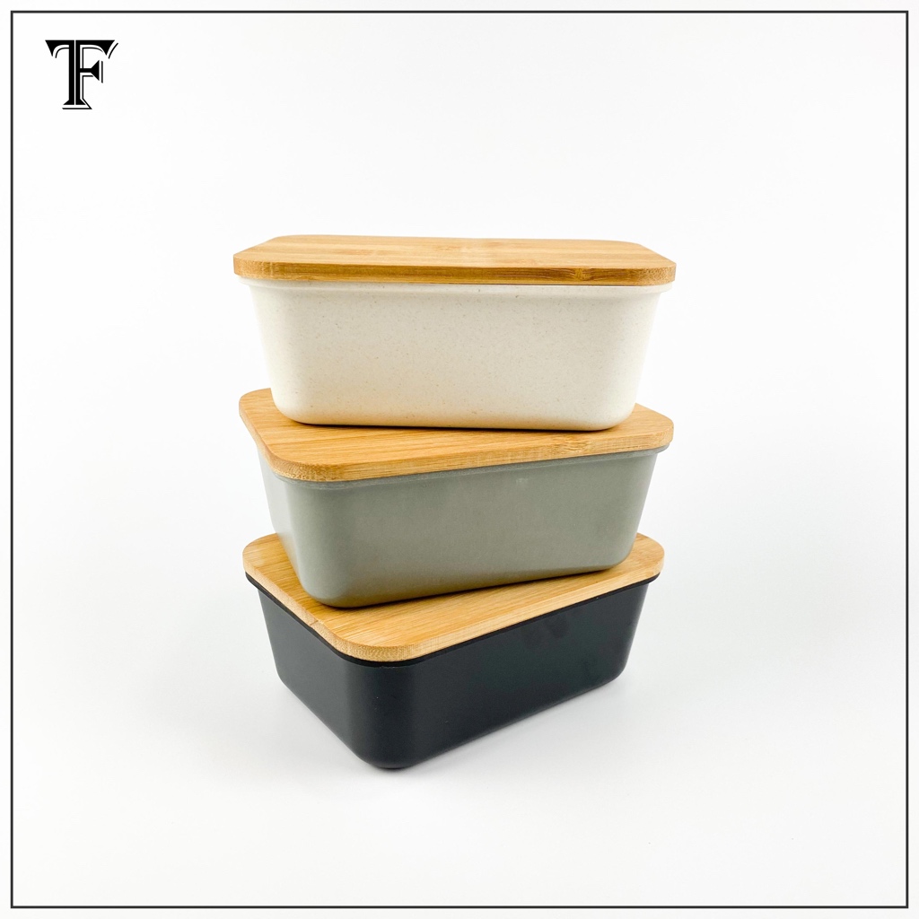 Nk Kitchen Finds | Set of 2 Natural Bamboo Fiber Lunch Boxes | Shopee ...