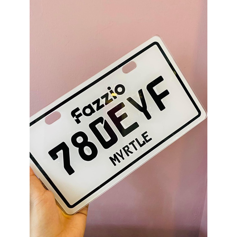 TEMPORARY PLATE NUMBER ACRYLIC 3mm FOR MOTORCYCLE | Shopee Philippines