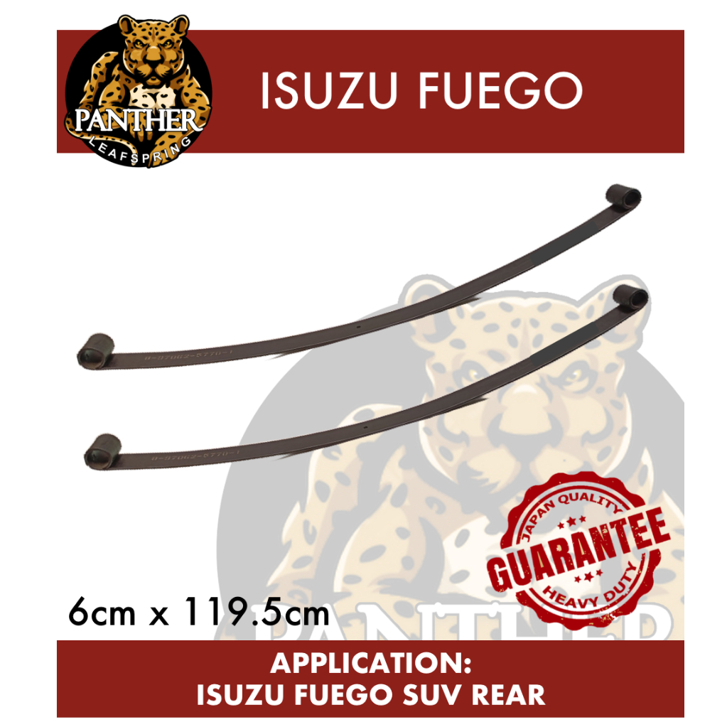 Molye / Leaf Spring for Isuzu Fuego Rear (Matibay) | Shopee Philippines