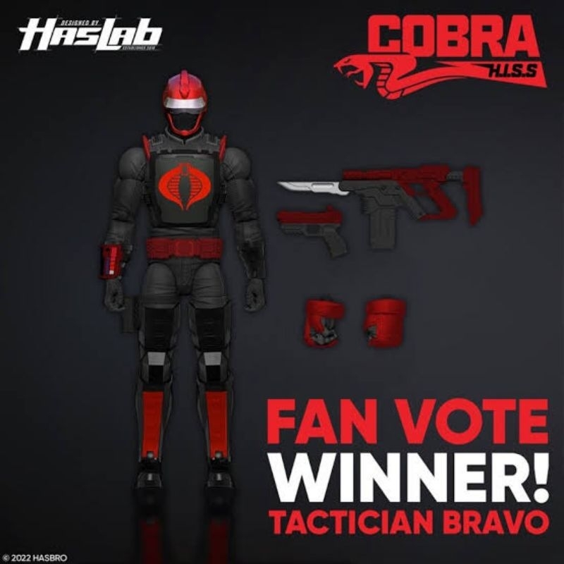 HASLAB GI JOE CLASSIFIED SERIES COBRA HISS H.I.S.S.TACTICIAN FAN VOTE ...